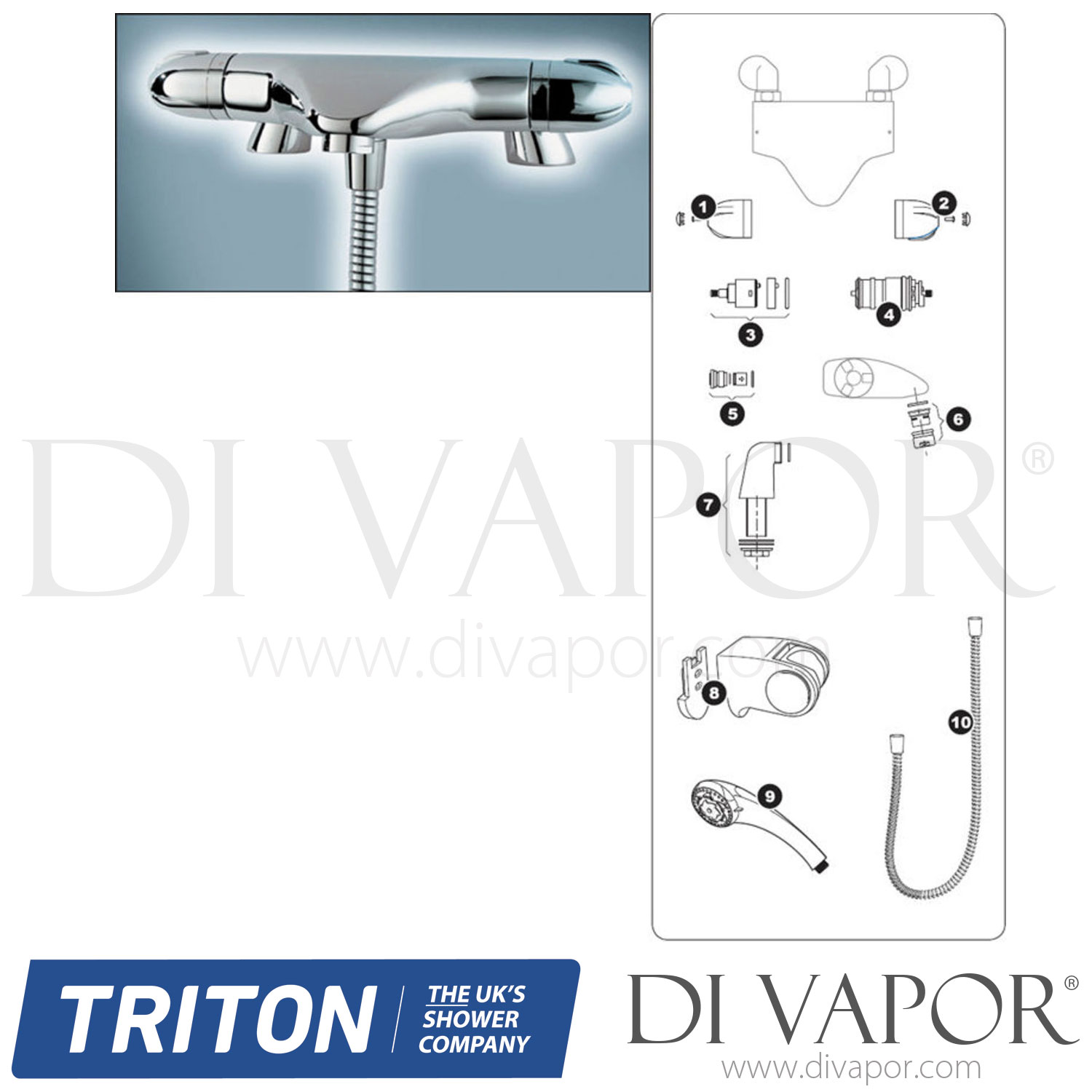 Triton Tyne Bath Mixer Shower Spare Parts Tr Dv 474